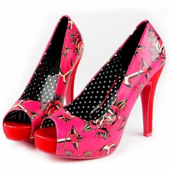 Iron Fist | Shoes | Iron Fist Love Me Now Nautical Peep Toe Heels ...
